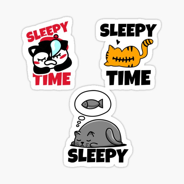 "Cute Sleeping Chibi Dog - Sleepy Time" Sticker for Sale by Stefch99 ...