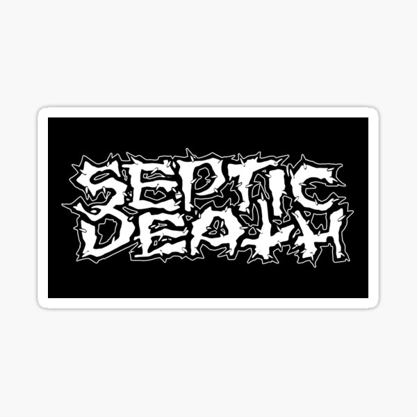 "Septic Death Logo" Sticker for Sale by sarahshor | Redbubble