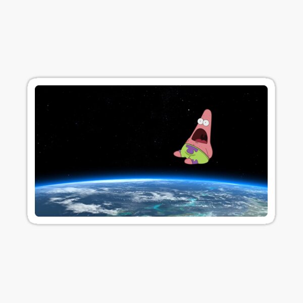 "Patrick in Space" Sticker for Sale by YodaJuan4Me | Redbubble
