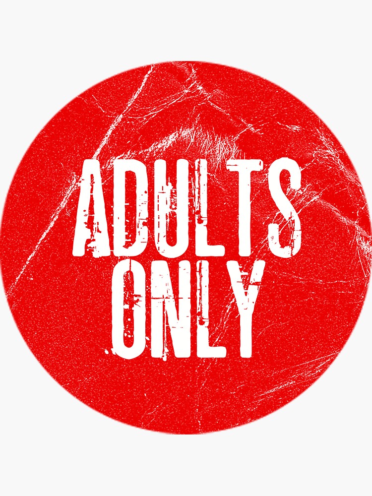 "Adults Only Retro VHS Sticker" Sticker for Sale by wildeyemovies ...