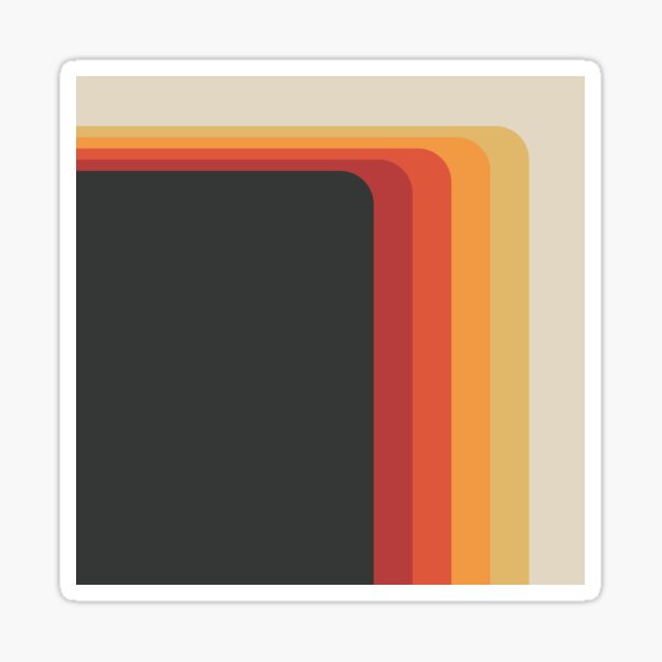 "Retro 70s Stripes" Sticker for Sale by justjonboy | Redbubble