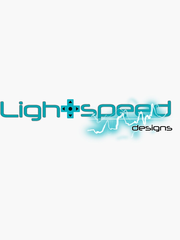 "Lightspeed Designs Logo" Sticker for Sale by lightspeed92 | Redbubble