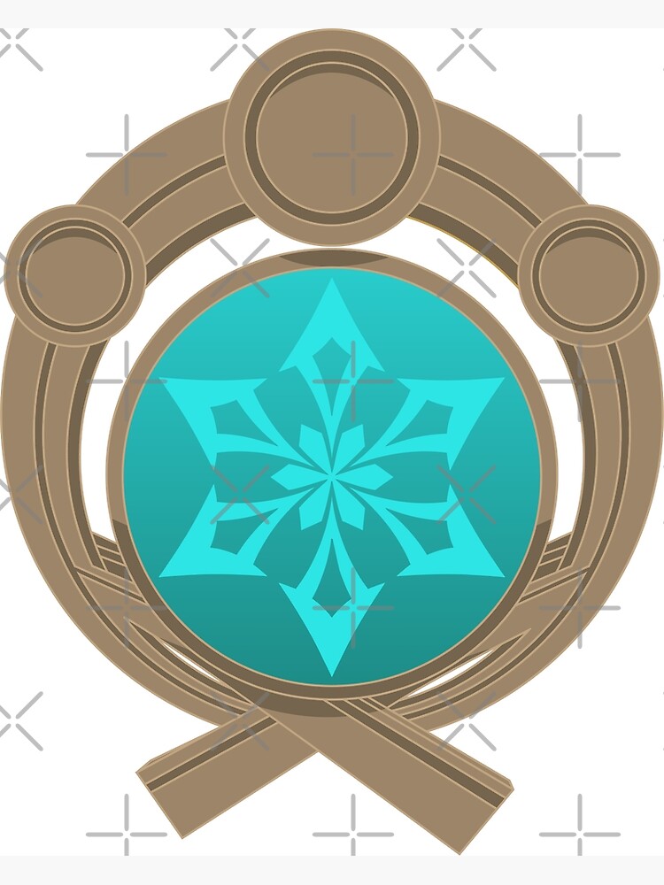 "Inazuma Cryo Vision" Poster for Sale by CJdigitaldesign | Redbubble