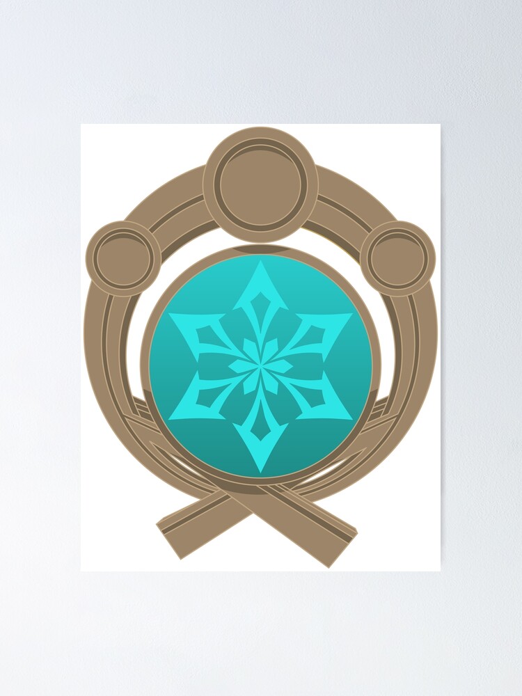 "Inazuma Cryo Vision" Poster for Sale by CJdigitaldesign | Redbubble