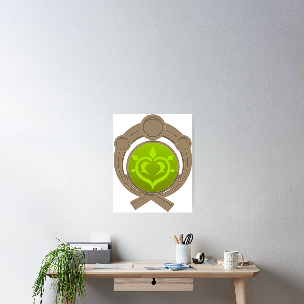 "Inazuma Dendro Vision" Poster for Sale by CJdigitaldesign | Redbubble