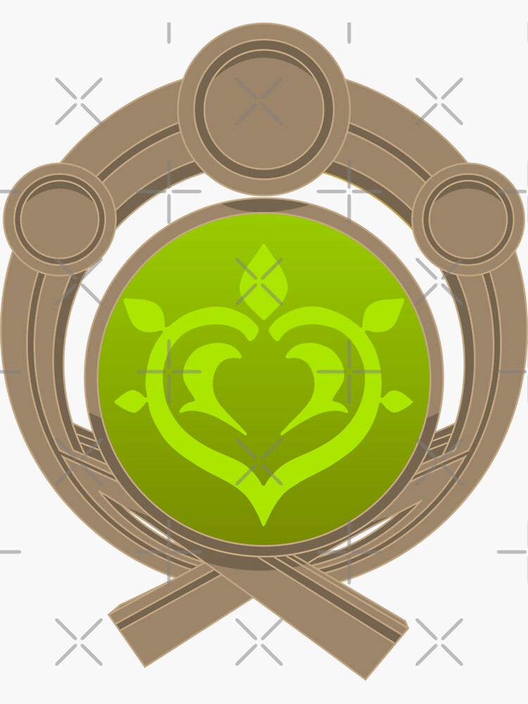 Sticker « Inazuma Dendro Vision », par CJdigitaldesign | Redbubble