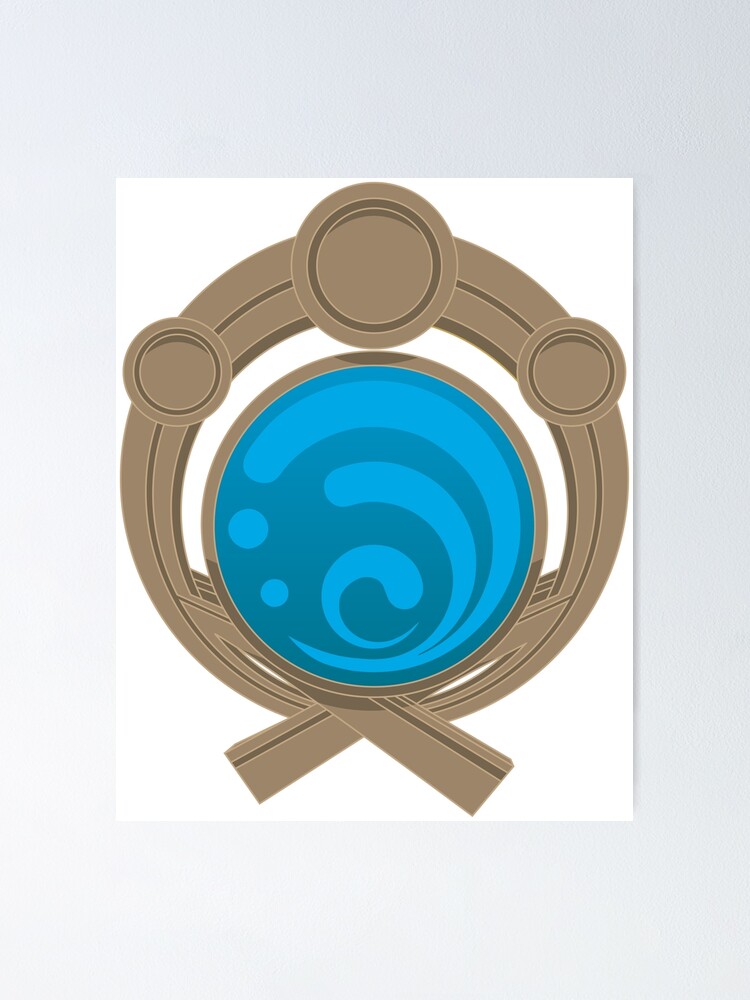 "Inazuma Hydro Vision" Poster for Sale by CJdigitaldesign | Redbubble