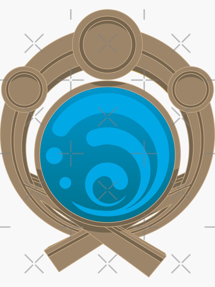 Sticker « Inazuma Hydro Vision », par CJdigitaldesign | Redbubble