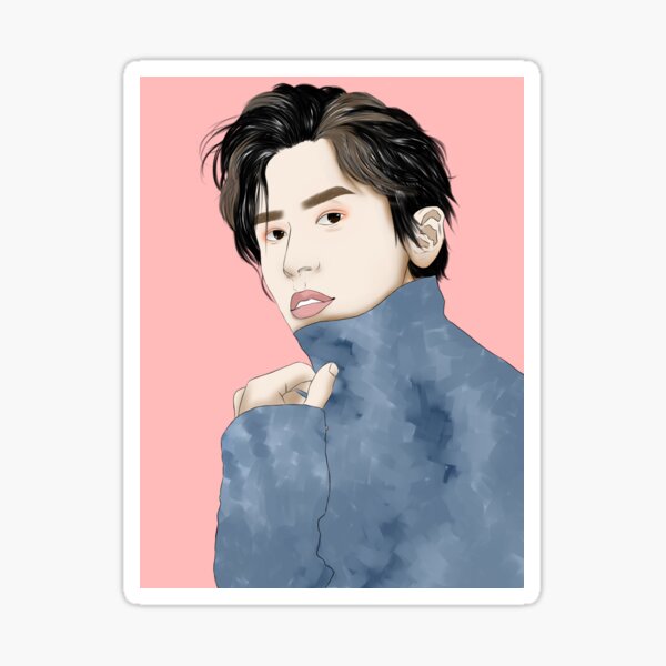 "Zhang Zhehan" Sticker for Sale by Kchetch | Redbubble