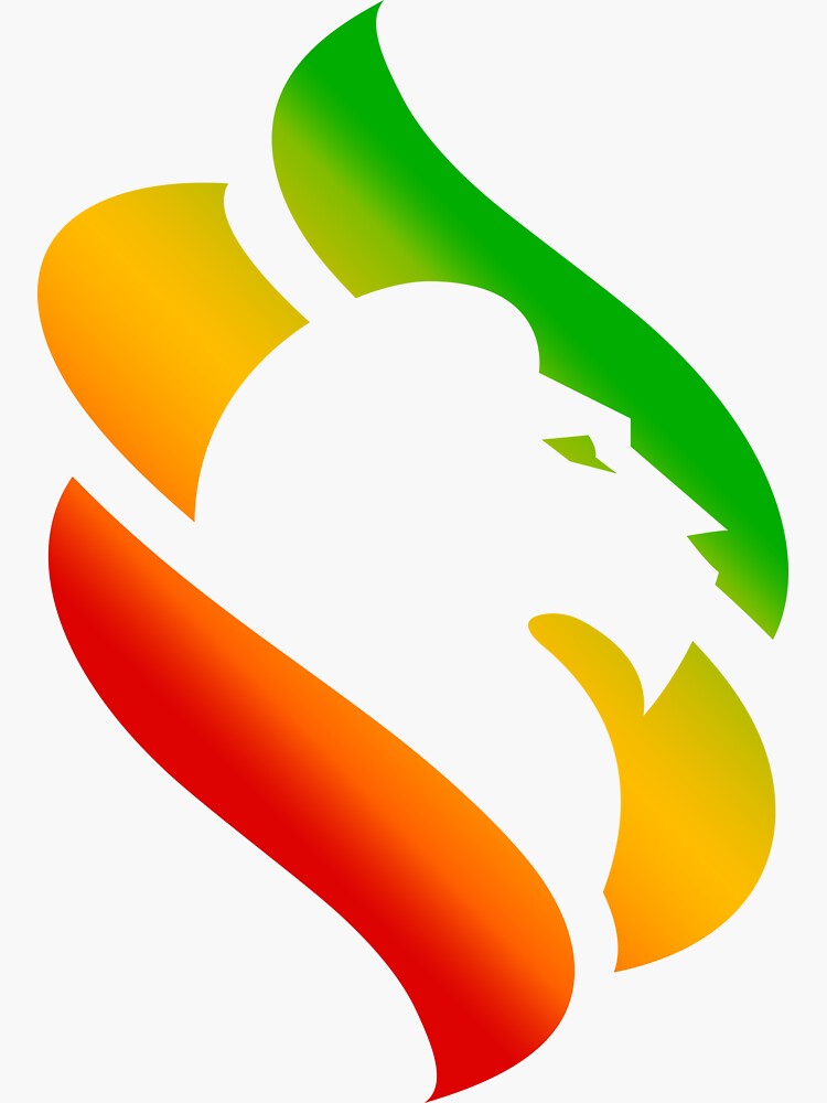 "Rasta University Logo Lion Rasta Colors Reggae " Sticker for Sale by ...