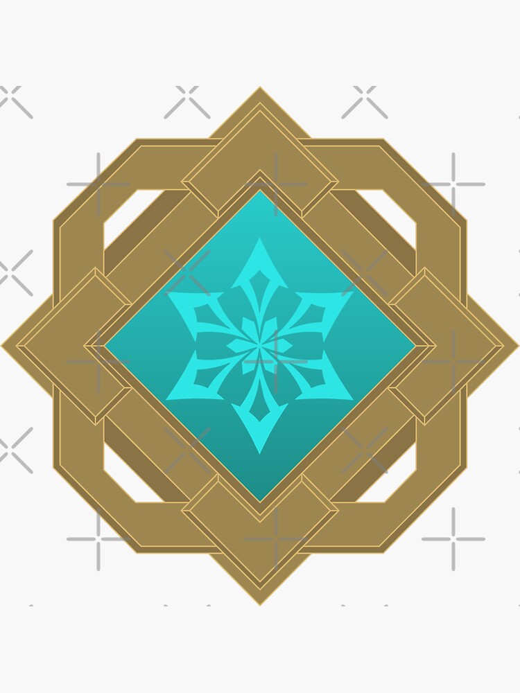 "Liyue Cryo Vision" Sticker for Sale by CJdigitaldesign | Redbubble