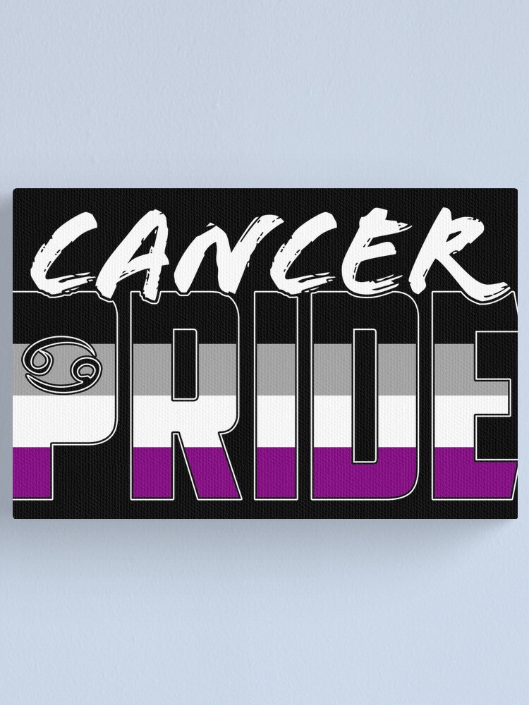 Cancer Asexual Pride Flag Zodiac Sign Canvas Print For Sale By