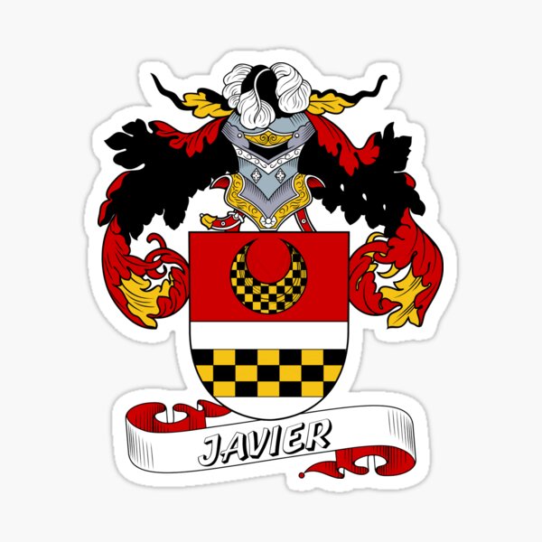 "Javier" Sticker for Sale by HaroldHeraldry | Redbubble