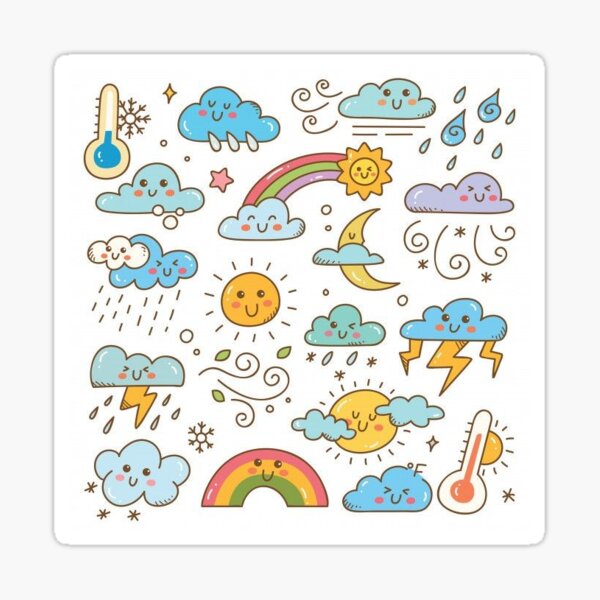 "Weather" Sticker for Sale by hala1525 | Redbubble