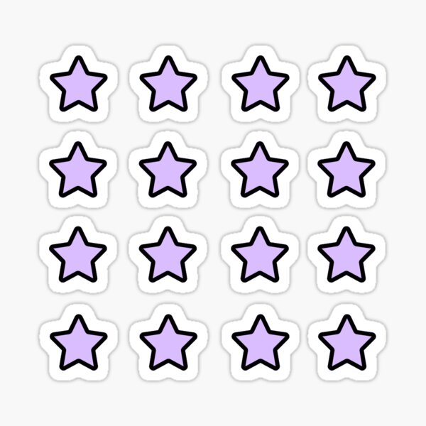 "Lavender stars sticker pack" Sticker by HMideas | Redbubble