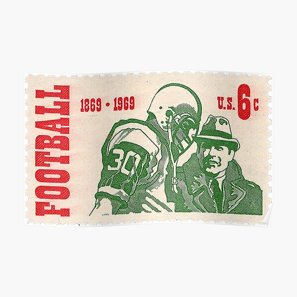 "100th Anniversary Of College Football 1969 US Postage Stamp, 6 cent US ...
