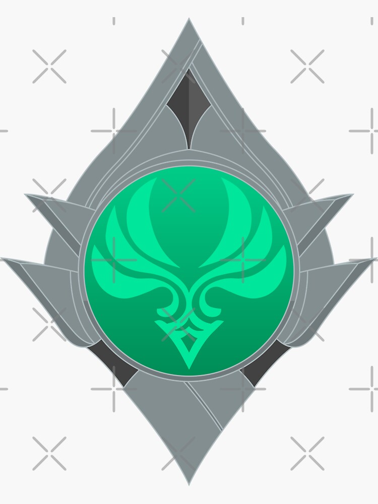 "Snezhnaya Anemo Vision" Sticker for Sale by CJdigitaldesign | Redbubble