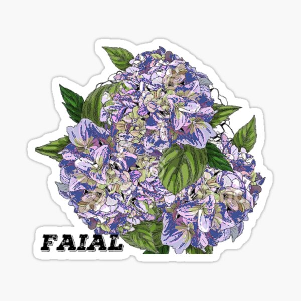 "Hydrangea Faial" Sticker by BlueislCreation | Redbubble