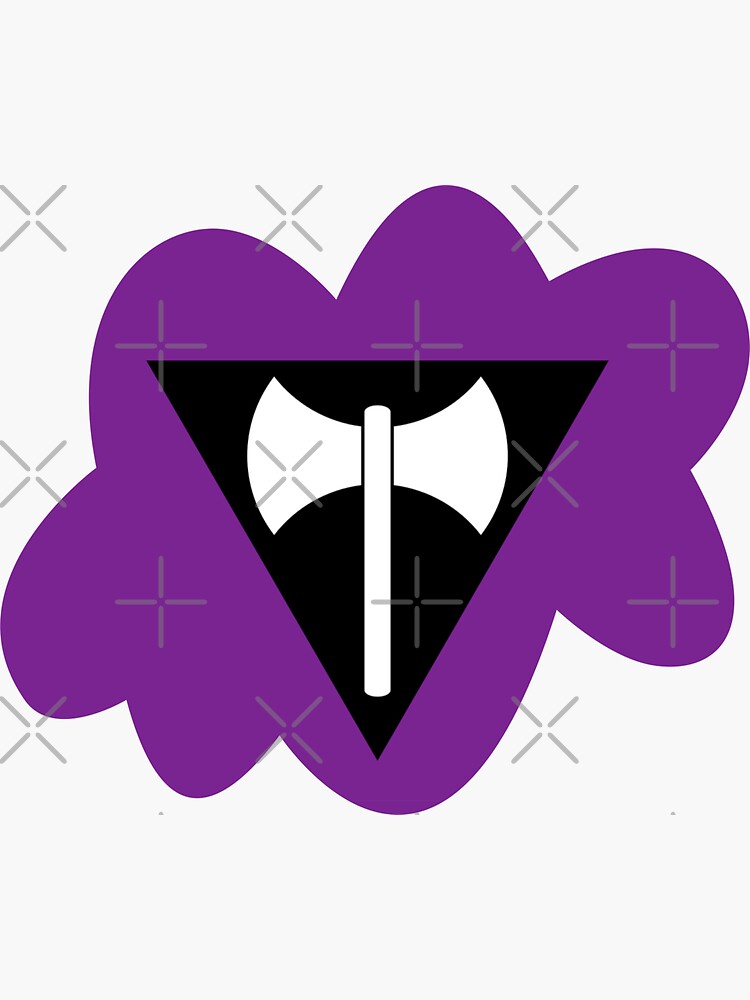 "labrys cloud" Sticker for Sale by strawberryseeds | Redbubble