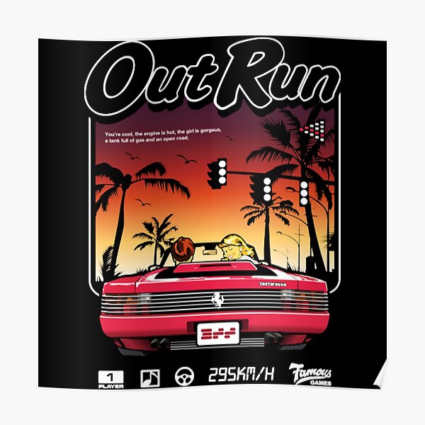 Outrun Sega Posters | Redbubble