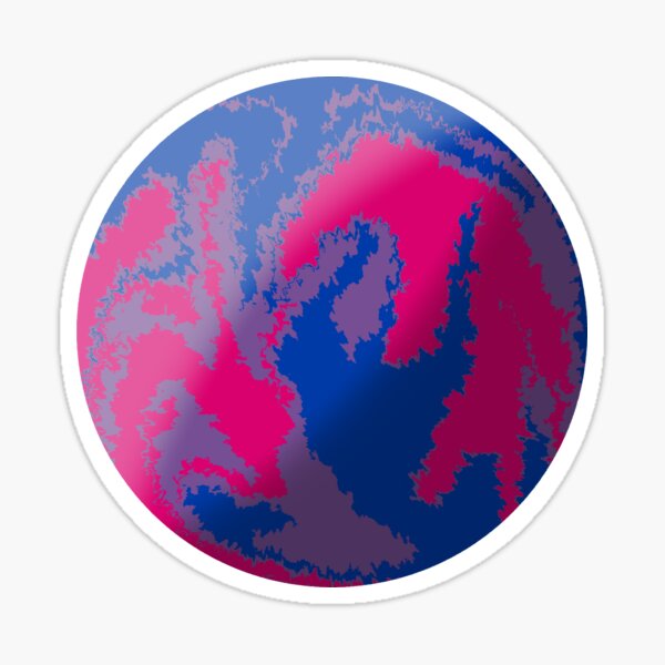 "Bisexual Planet" Sticker for Sale by StarGazedBlake | Redbubble