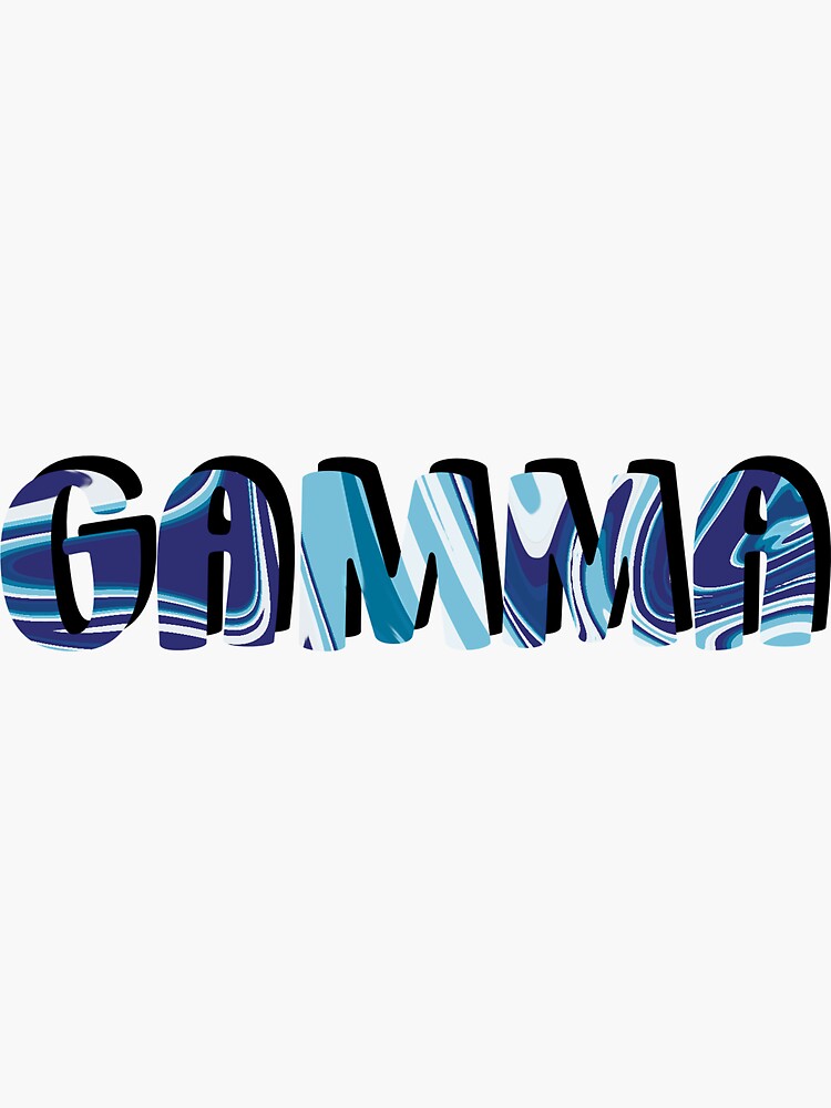 "GAMMA STICKER" Sticker for Sale by madexriley | Redbubble