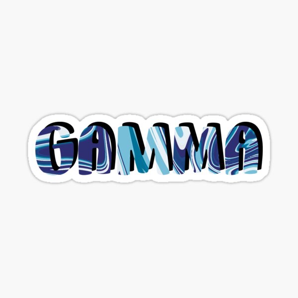 "GAMMA STICKER" Sticker for Sale by madexriley | Redbubble