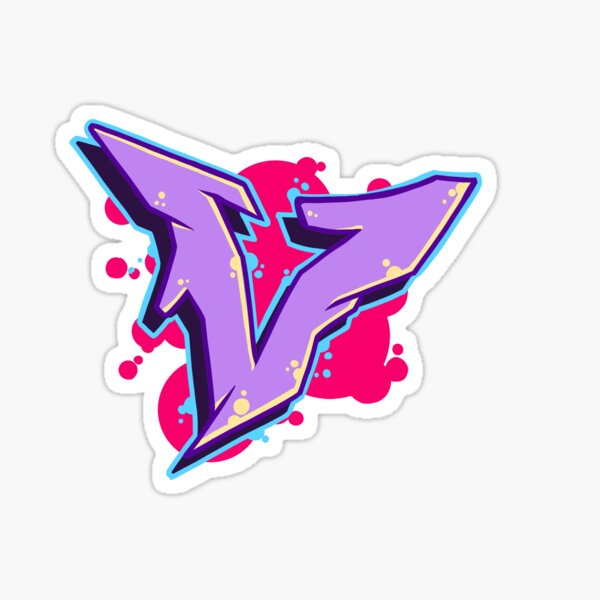 "Letter V - Graffiti Street Art Style " Sticker for Sale by ...