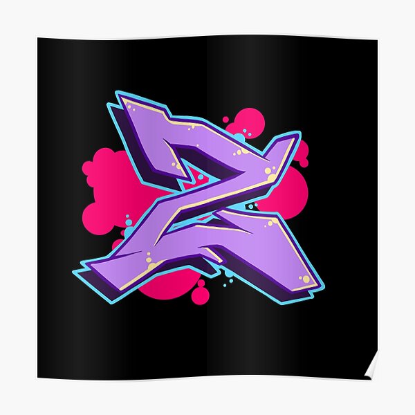 "Letter Z - Graffiti Street Art Style " Poster for Sale by CreativeOpus ...