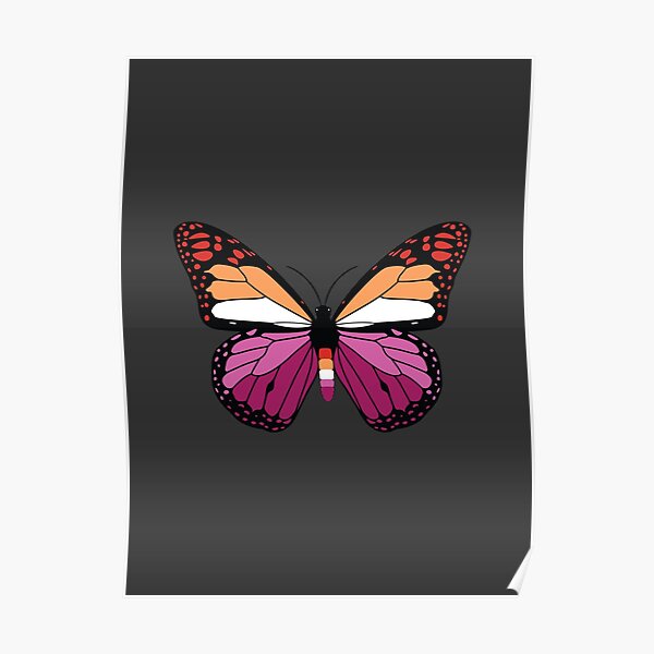 "Lesbian Butterfly Pride Gift, Gay Women Colorful Monarch Butterfly, Lesbian Insects LGBT+ ...