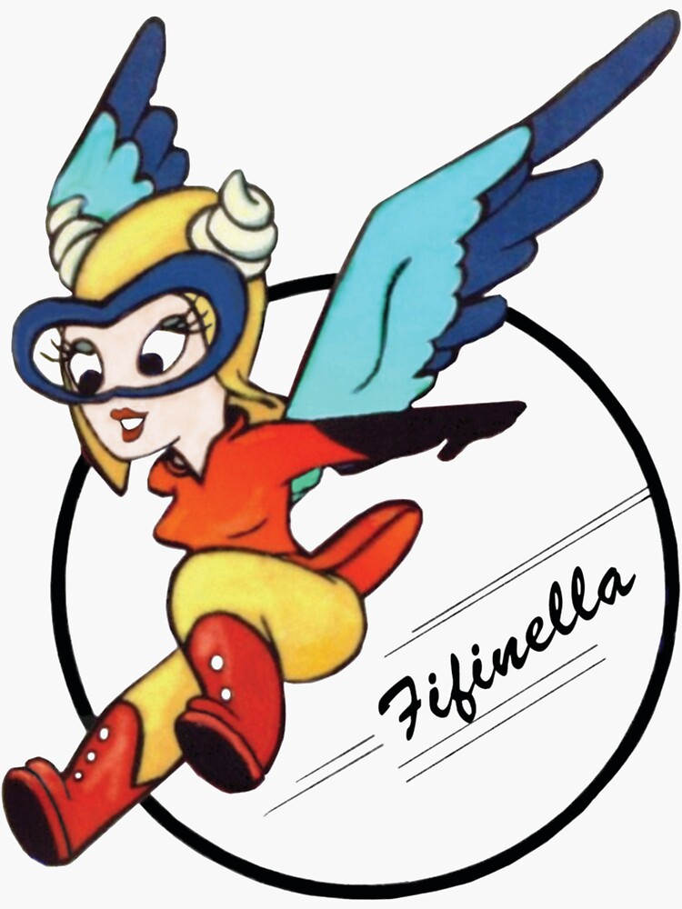 "Fifinella WASP Shirt" Sticker for Sale by EdinCizmic | Redbubble