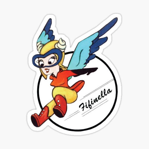 "Fifinella WASP Shirt" Sticker for Sale by EdinCizmic | Redbubble
