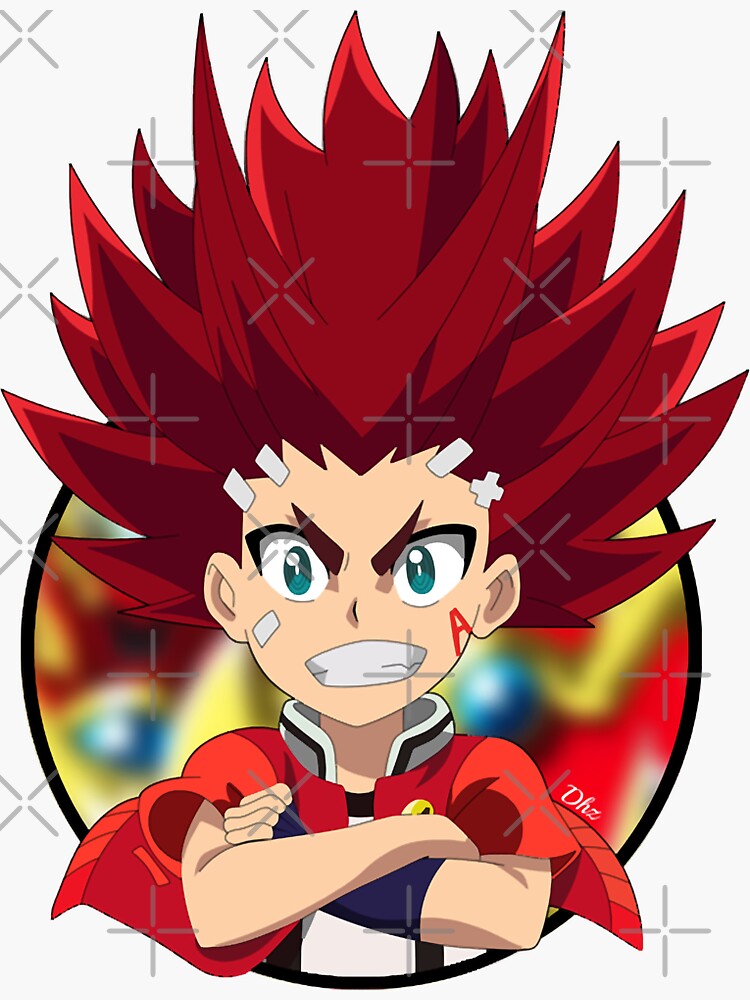 Pegatina «Beyblade Burst Aiger Akabane Anime Kids break Manga superz ...
