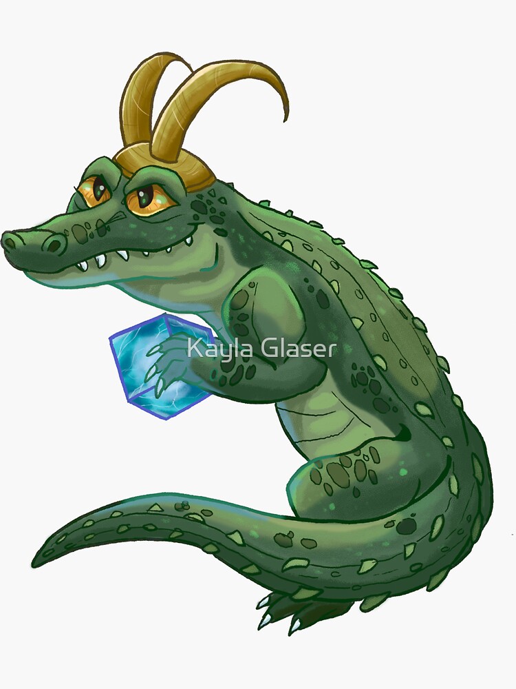 Pegatina «Cocodrilo Loki» de CirylXD | Redbubble