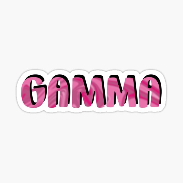 "GAMMA STICKER" Sticker for Sale by madexriley | Redbubble