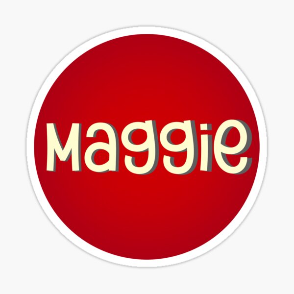 "Maggie Name Tag" Sticker by jaiyla614 | Redbubble