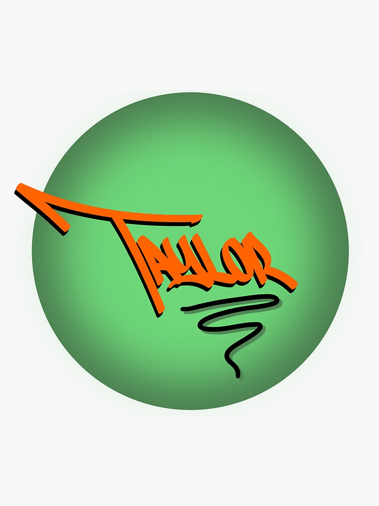 "Taylor Name Tag" Sticker for Sale by jaiyla614 | Redbubble