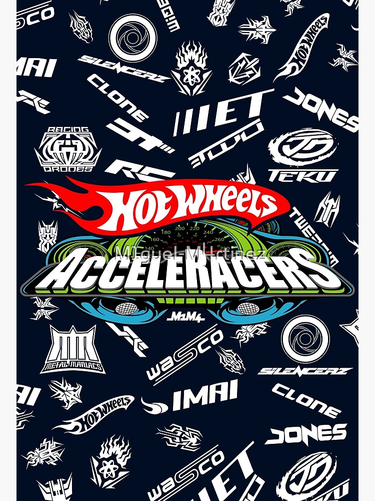 "AcceleRacers Logos" Poster by M1guel-M4rtinez | Redbubble