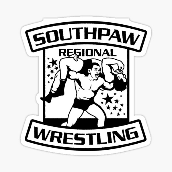 "Southpaw Regional Wrestling" Sticker for Sale by IrishWhipMedia ...