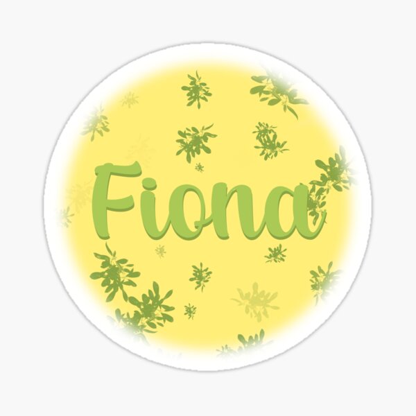 "Fiona Name Tag" Sticker for Sale by jaiyla614 | Redbubble