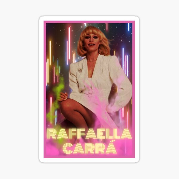 "Raffaella Carra'" Sticker for Sale by yeppashop | Redbubble