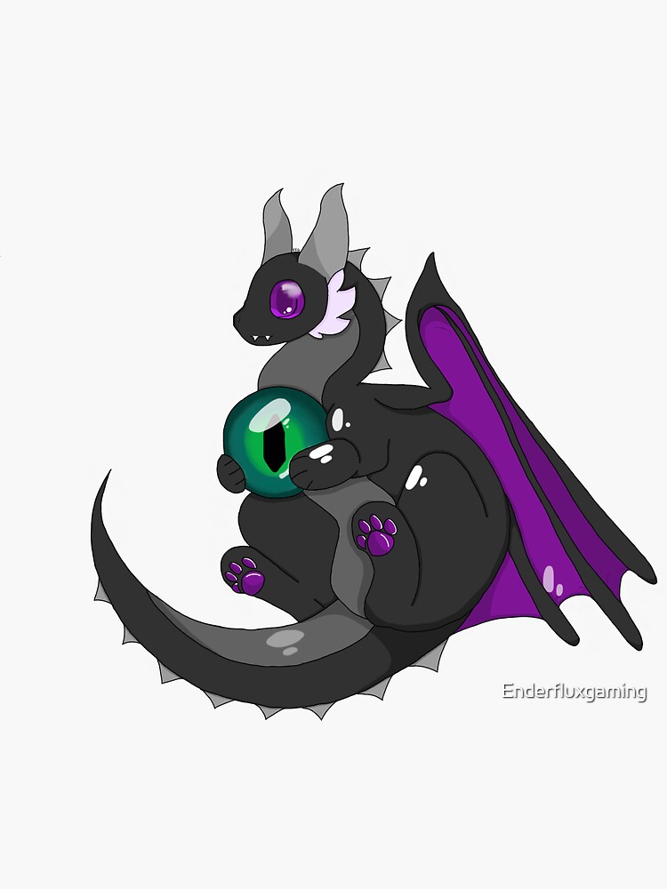 "Chibi Ender Dragon" Sticker by Enderfluxgaming | Redbubble