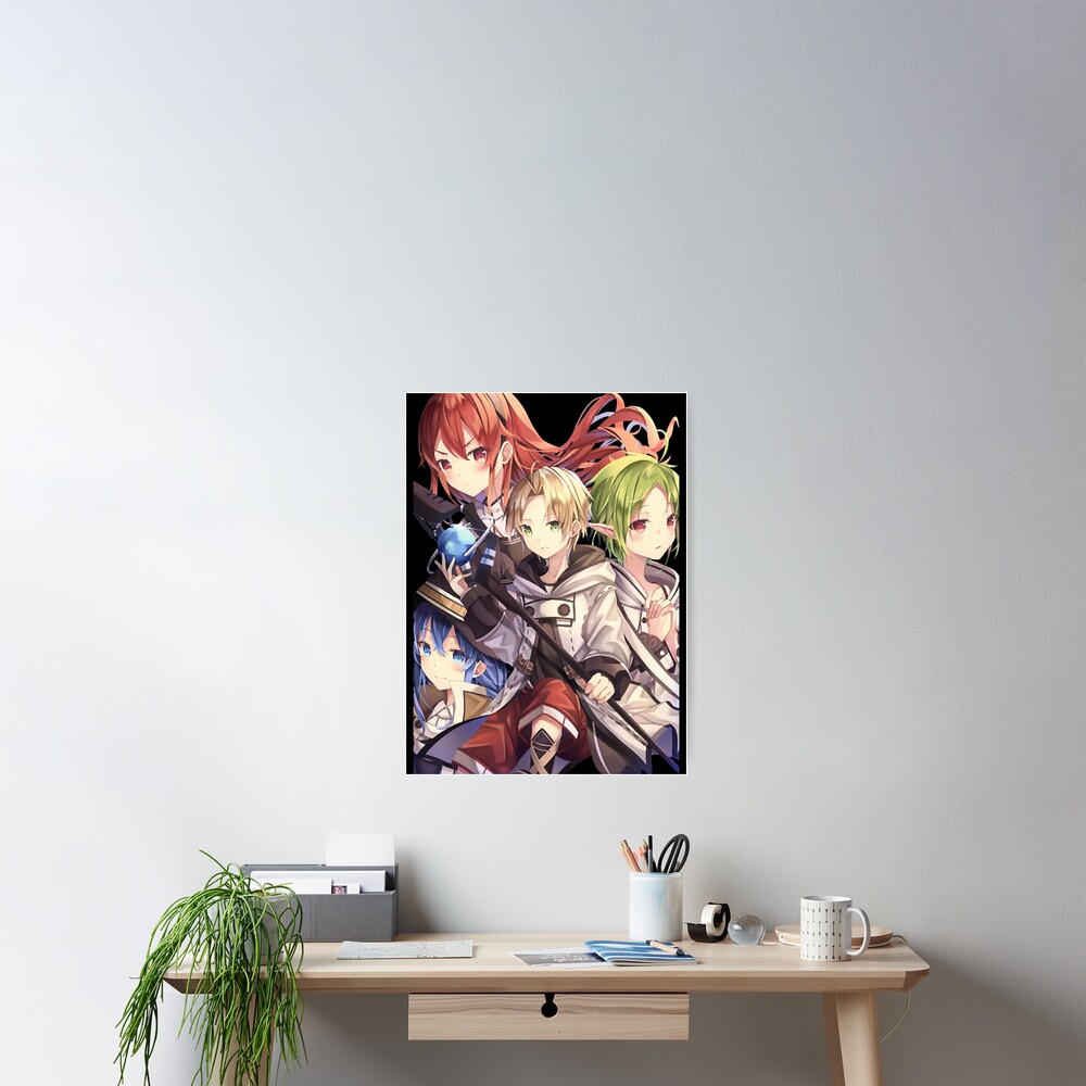 "Mushoku Tensei Isekai Ittara Honki Dasu " Poster for Sale by ...