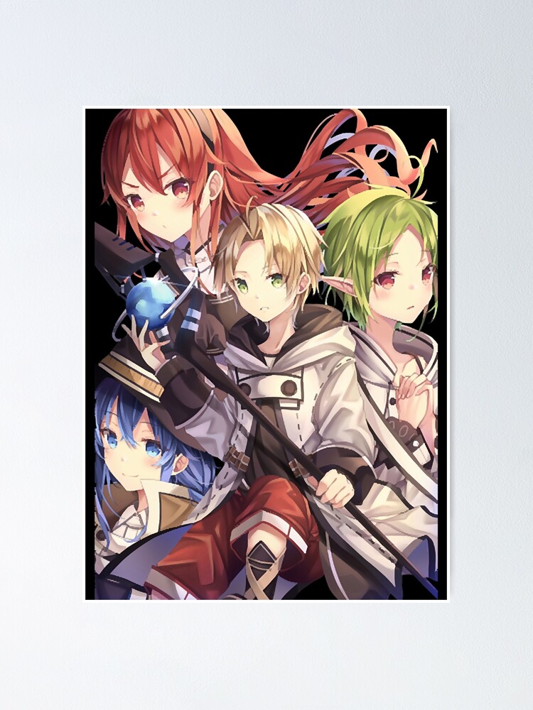 "Mushoku Tensei Isekai Ittara Honki Dasu " Poster for Sale by ...