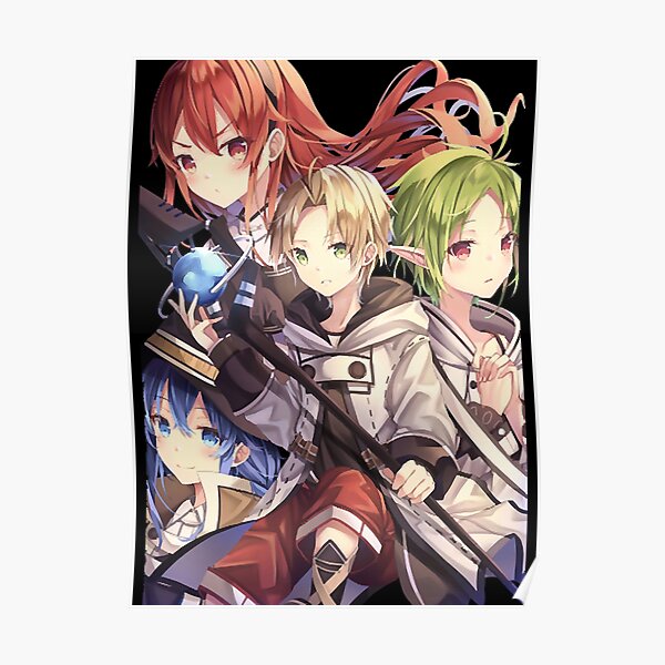 "Mushoku Tensei Isekai Ittara Honki Dasu " Poster for Sale by ...