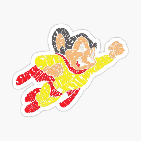 "Mighty Mouse" Sticker for Sale by eagerly0901 | Redbubble