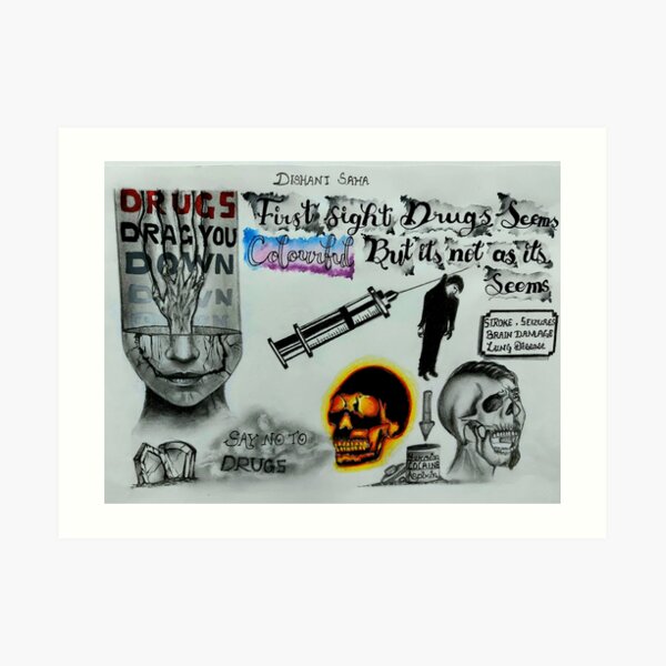 "A Poster to motived everyone to live drug free." Art Print for Sale by ...