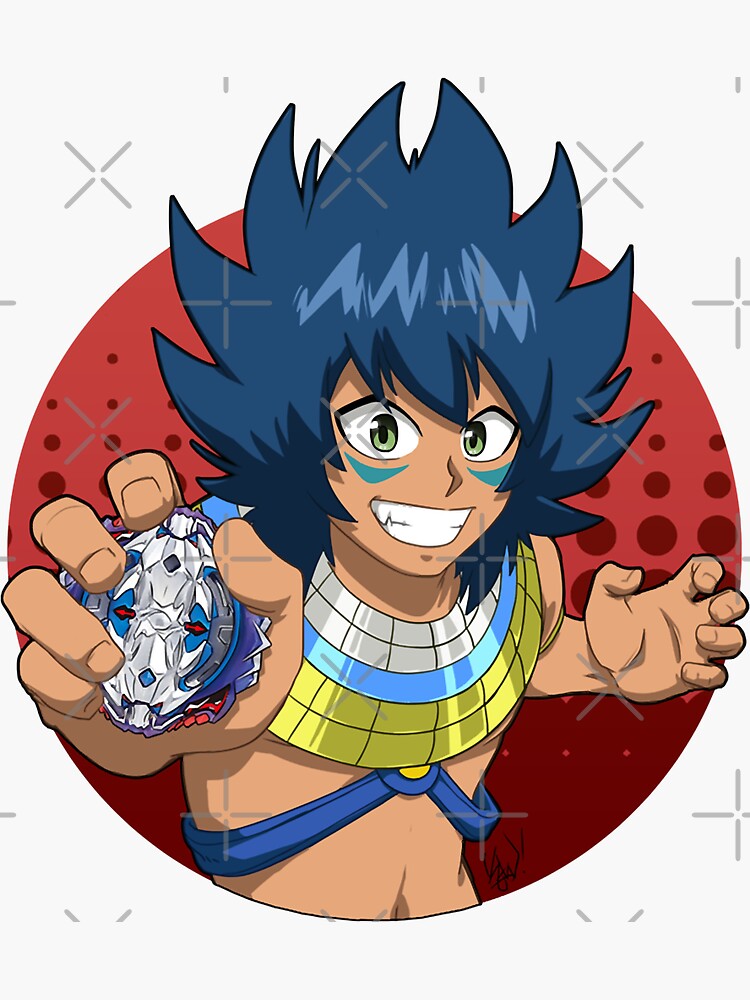Pegatina «Laban Vanot con Leopard L4 Beyblade burst Anime Kids break ...