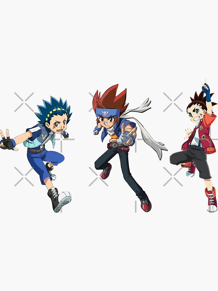 Pegatina «Valt aoi Aiger y Gingka de Beyblade Burst Anime Kids rompen ...