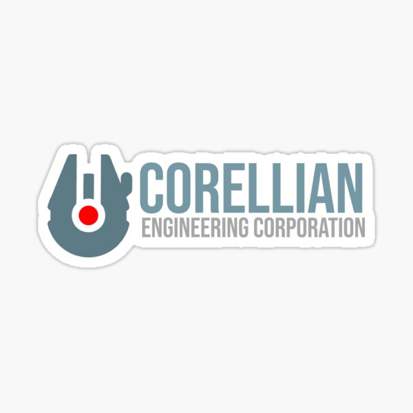 Pegatina «Logotipo de Corellian Engineering Corporation» de VikingZen ...